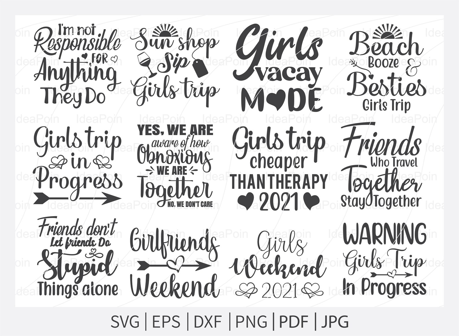 Girls Trip SVG Girls Party Svg Girls Weekend Svg Girls | Etsy