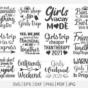 Girls Trip SVG Girls Party Svg Girls Weekend Svg Girls | Etsy
