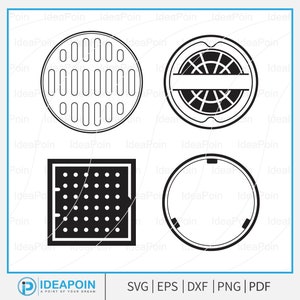 Street Manhole Svg, Manhole Cover Png, Sewer Lid Svg, Street Svg ...