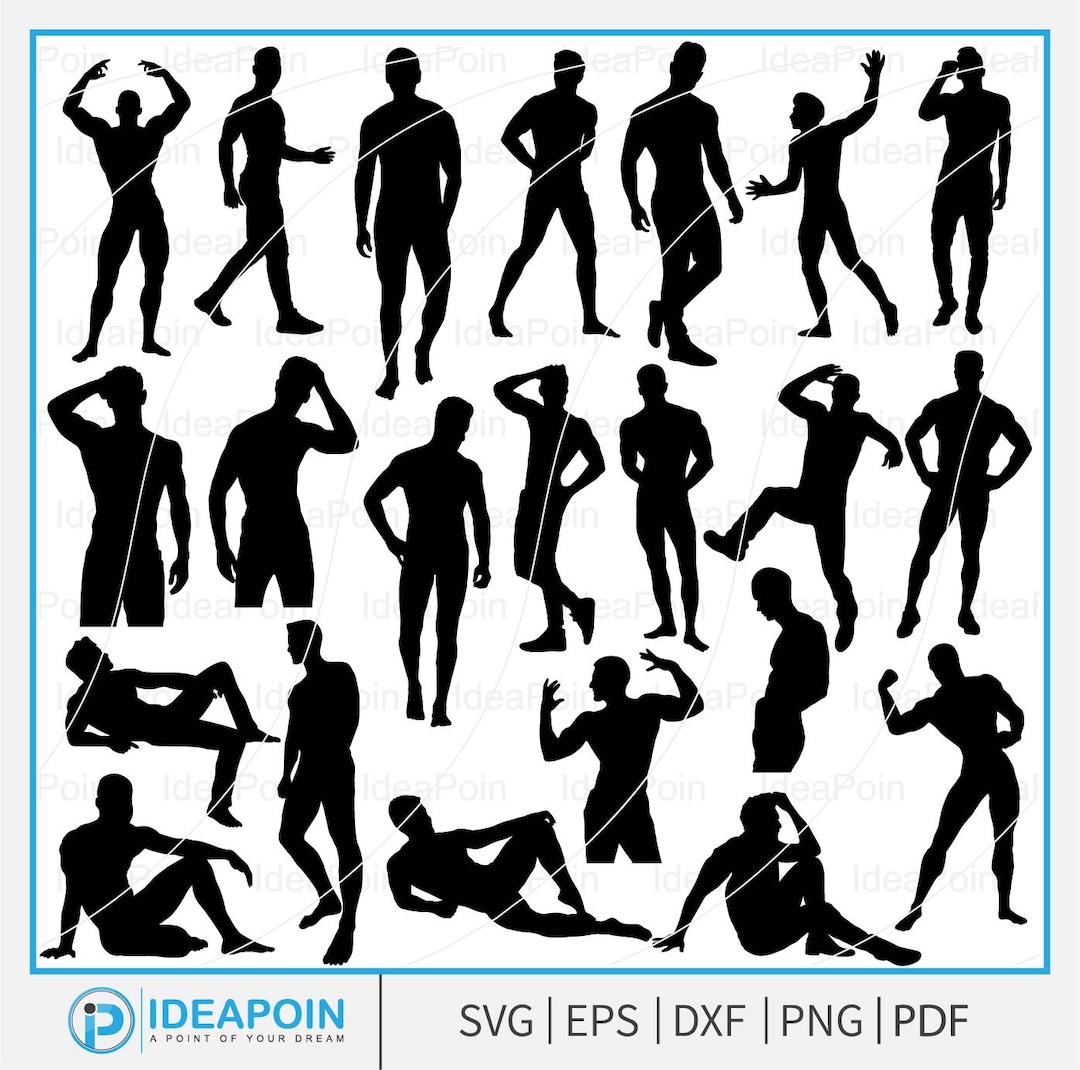 Sexy Man Svg, Sexy Man Vector, Sexy Man Silhouette, Shadow Sexy Man ...