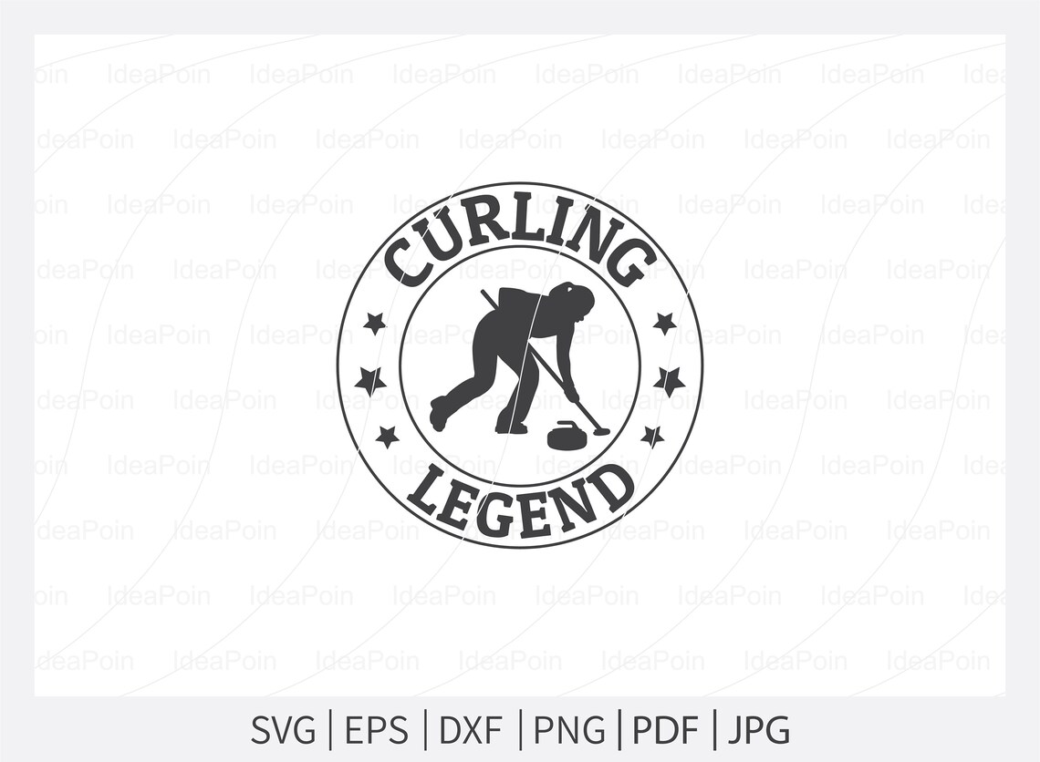 Curling Sport Svg Curling T-shirt Design Curling Legend Svg - Etsy