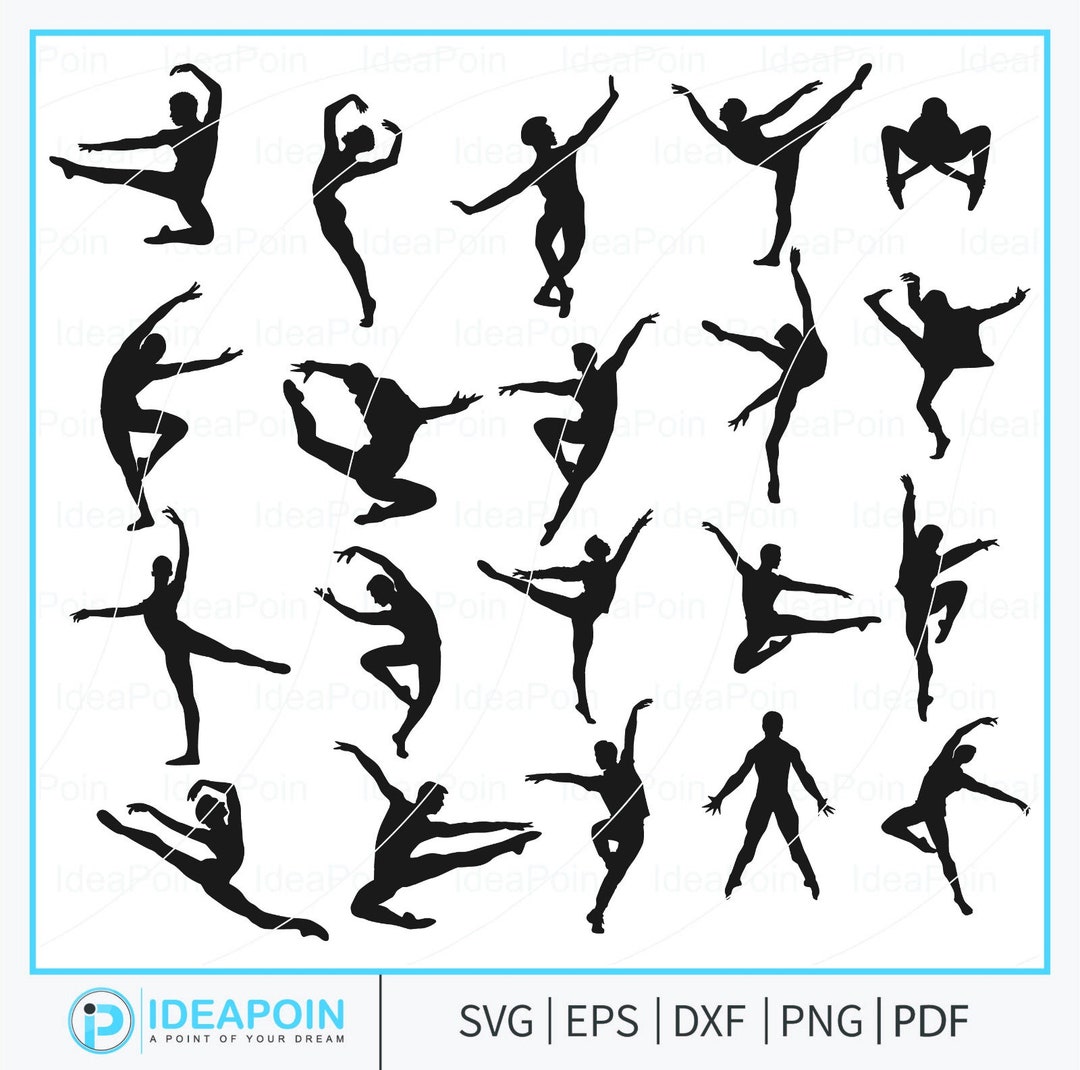 Ballet Dancer Boy SVG, Ballet Man Silhouettes, Ballet Dancer Clipart ...