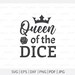 Queen of the Dice Svg, Dice Svg File, Bunco Svg, Bunco Monogram, Piece ...