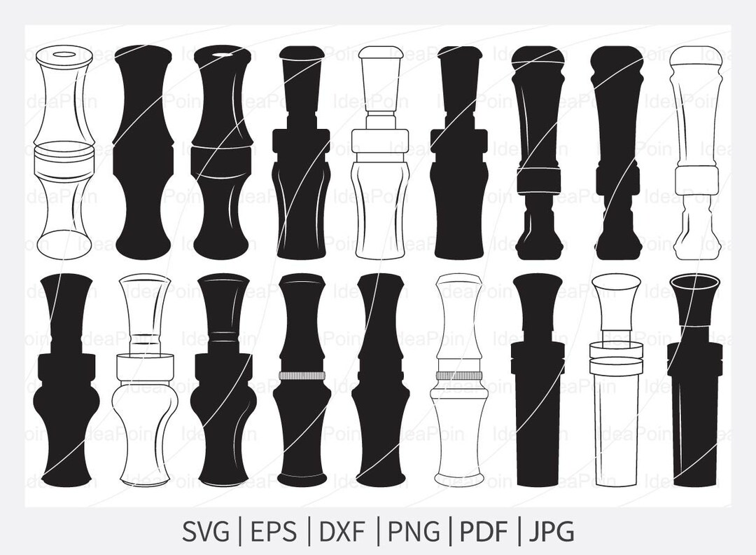 Duck Call SVG, Duck Call Split Silhouette, Duck Calls Monogram, Best ...