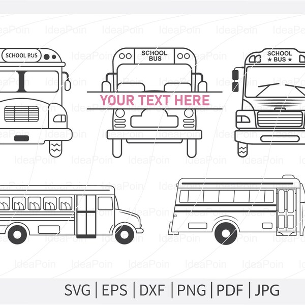 School Bus Svg - Etsy