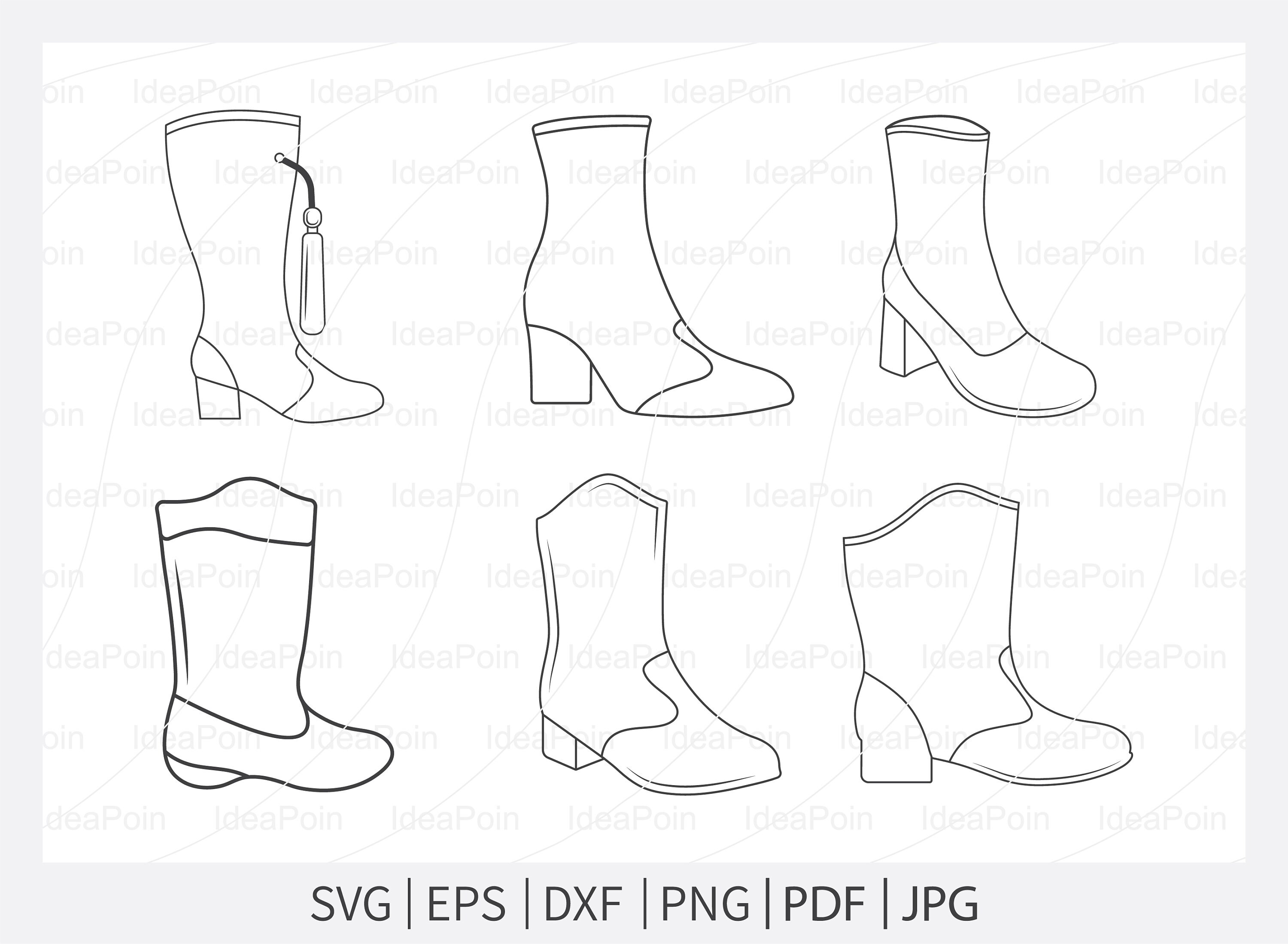 Drill Team Majorette Boots Outline Svg Majorette Boots Svg - Etsy Canada