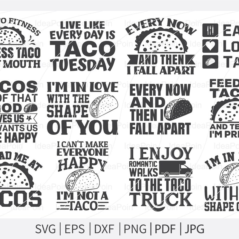 Funny Taco Sayings - Etsy