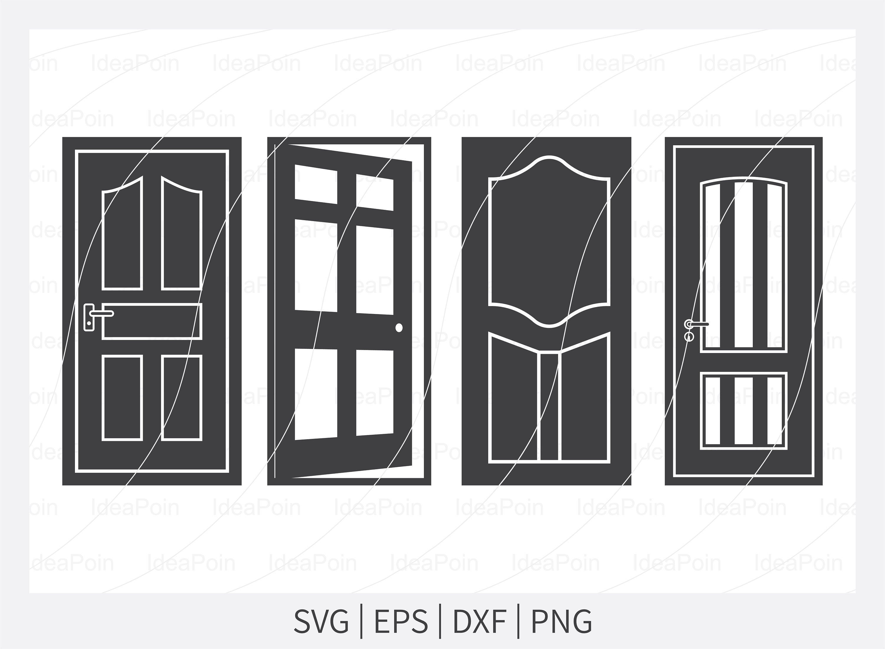 Door SVG door svg file Open Door SVG svg doors Door SVG | Etsy