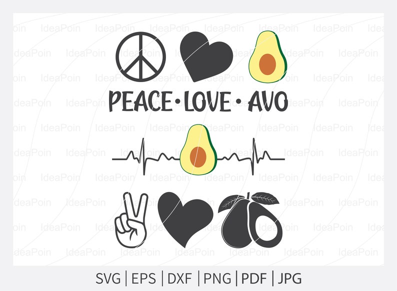 Avocado Svg Avocado Design Bundle Avocado Svg Avocado - Etsy