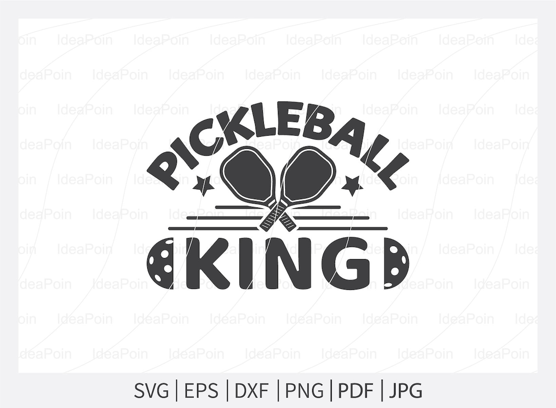 Pickleball King Svg Pickleball SVG Pickleball Cricut Files - Etsy
