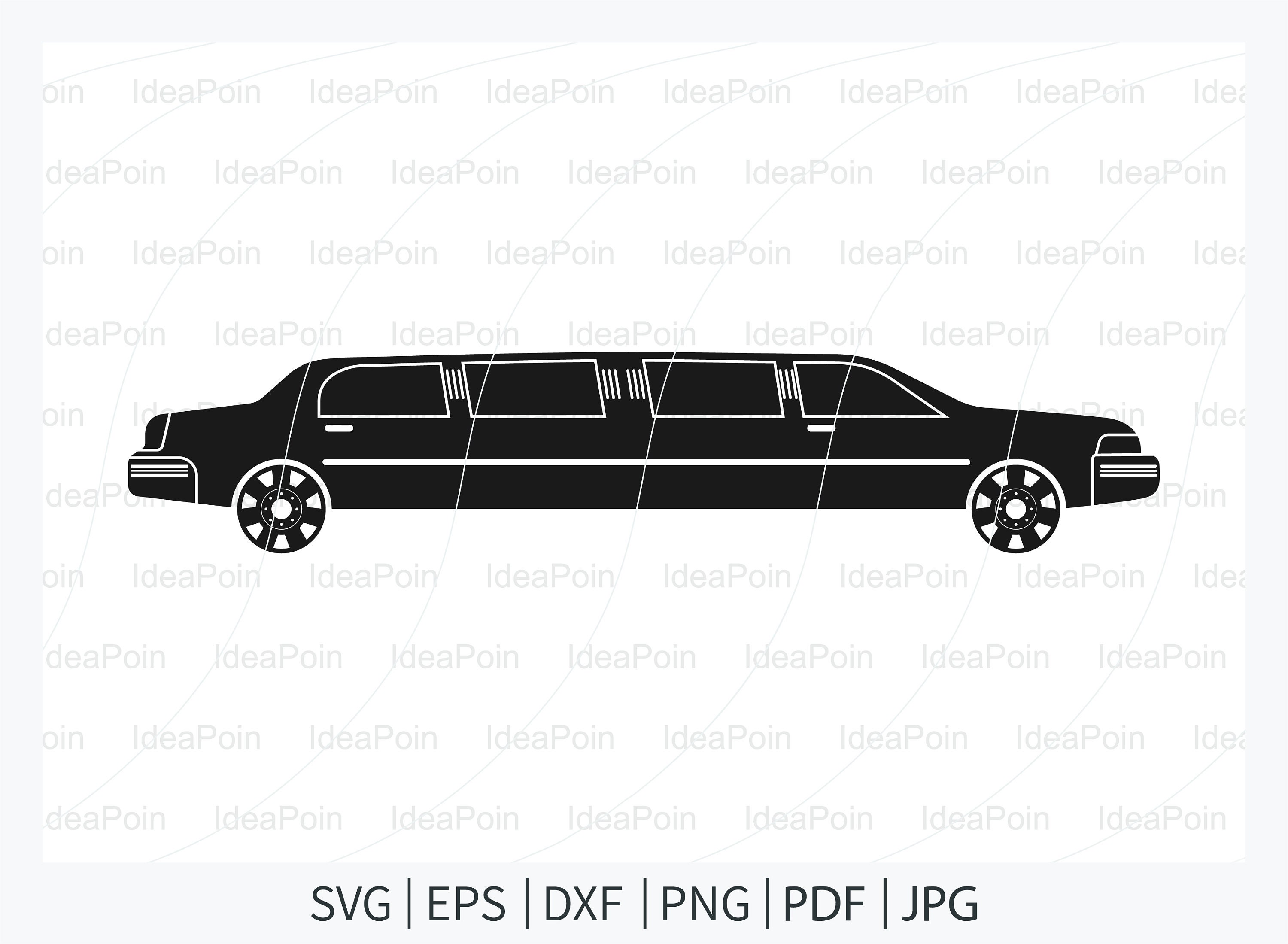 Limousine Clipart Limousine Svg Limousine Vector Limousine | Etsy Canada