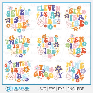 Groovy Birthday SVG Bundle, Groovy 5th Birthday Svg, Groovy Sister Svg ...