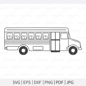 School Bus Svg, School Bus Outline Svg, School Bus Clipart, Fun School ...