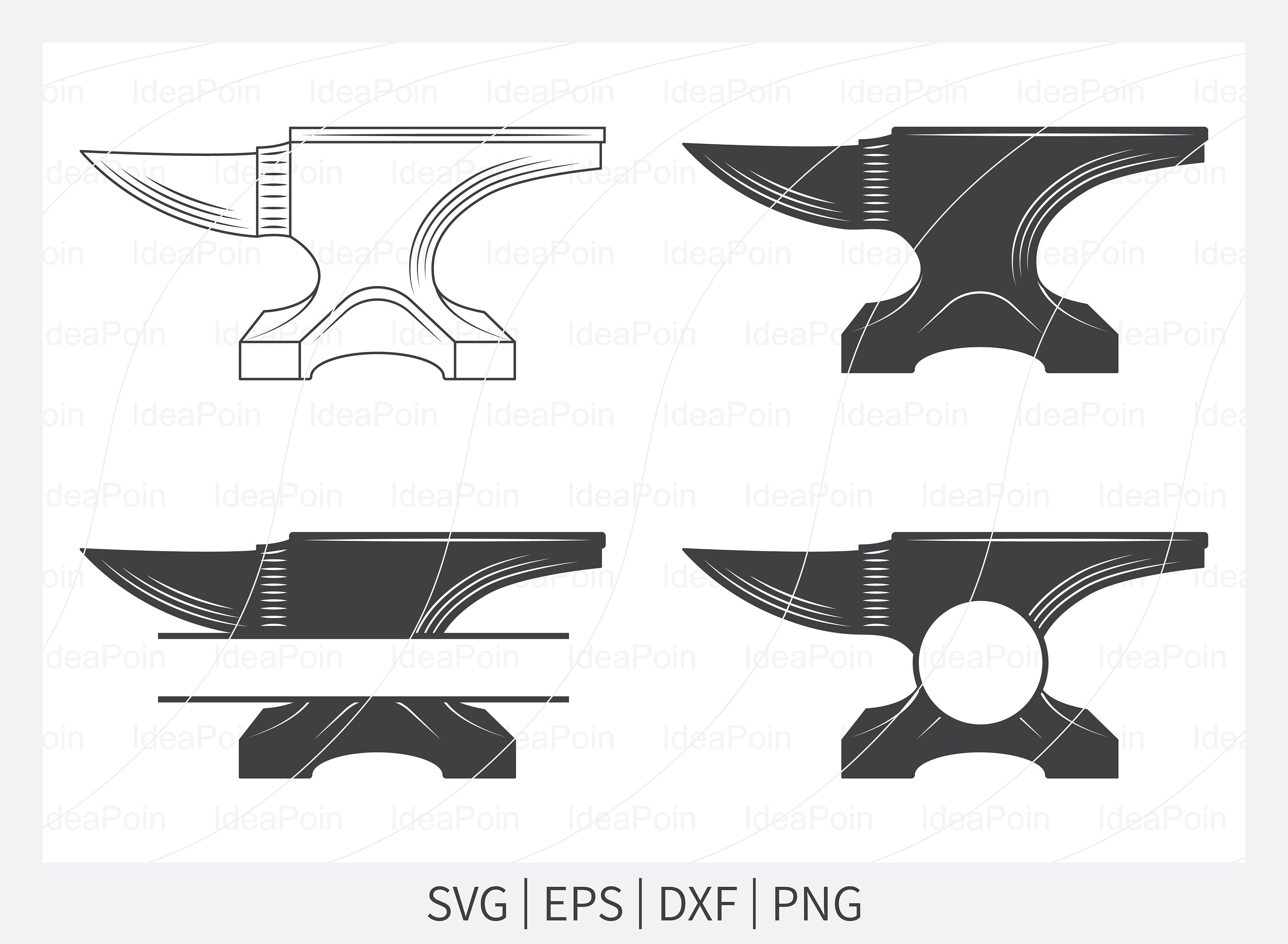 Anvil SVG Anvil Split Monogram Anvil Logo Anvil Clipart | Etsy