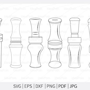 Duck Call SVG, Duck Call Split Silhouette, Duck Calls Monogram, Best ...