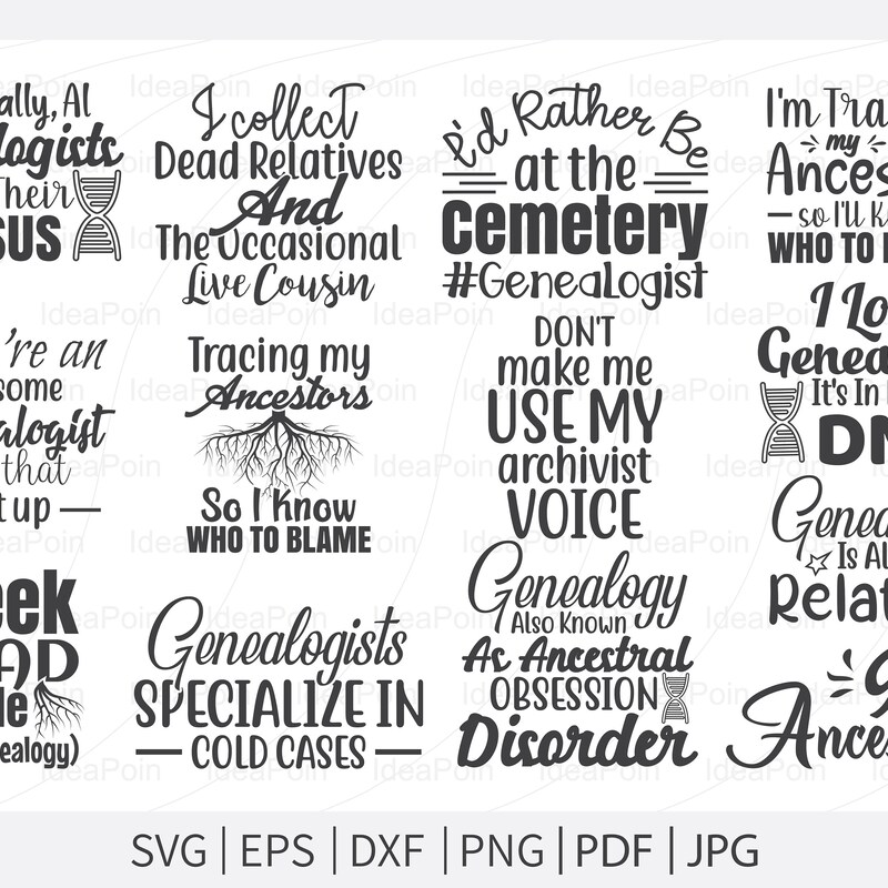 Genealogy Stickers - Etsy
