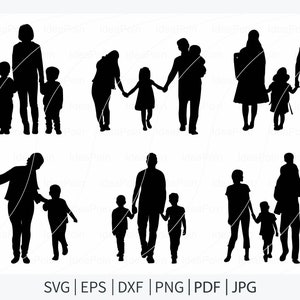 Family Svg, Family Svg Bundle, People Svg, Family Silhouette, Family ...
