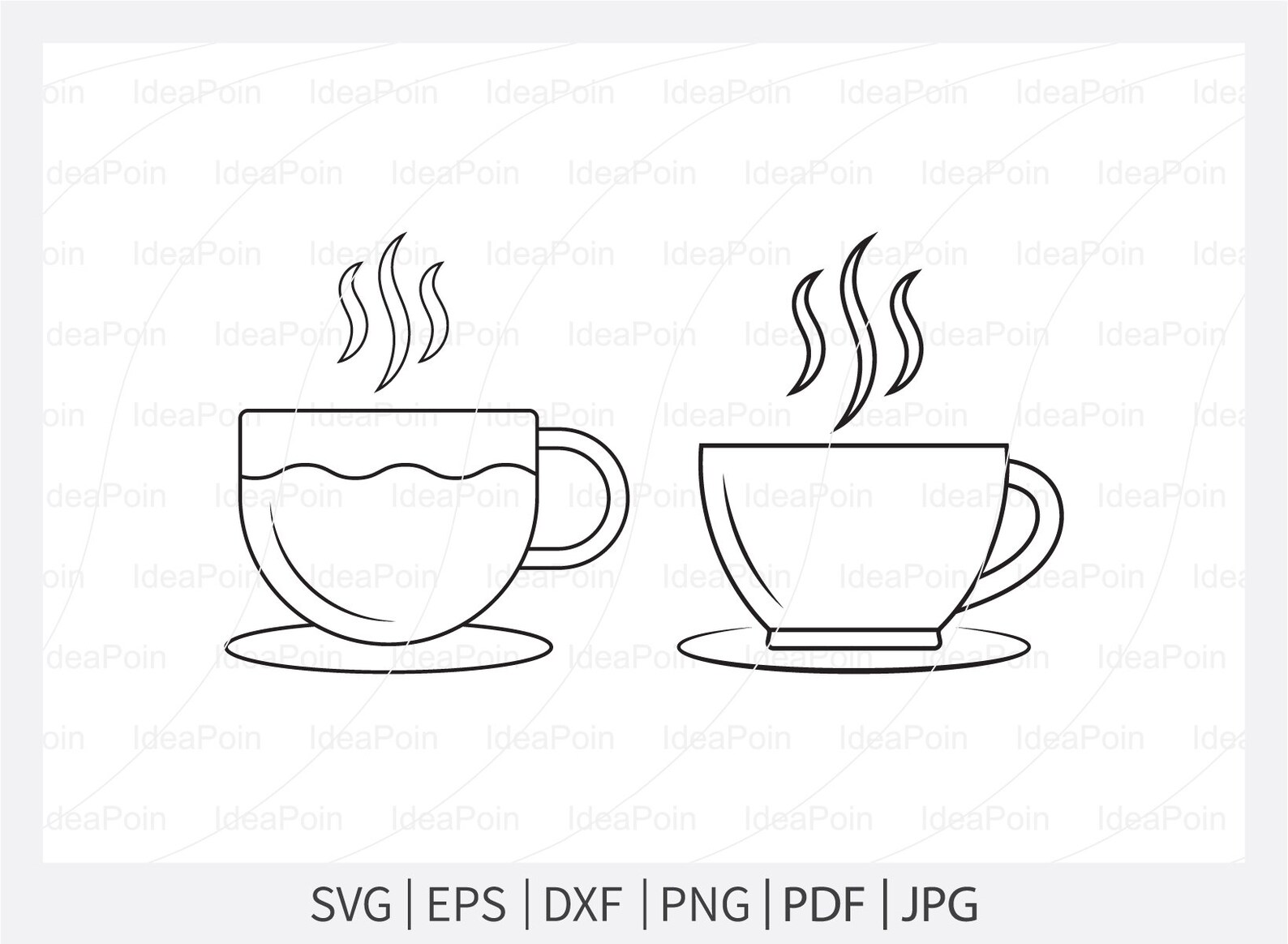 Coffee Svg Coffee Cup Outline Svg Coffee Cups Svg Coffee - Etsy