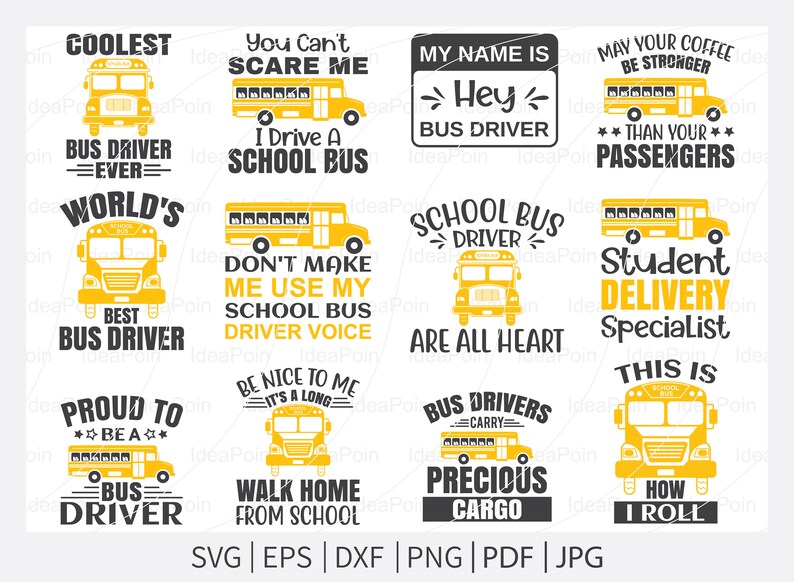 School Bus SVG Bundle School Bus SVG Bus Driver SVG Bundle - Etsy Canada