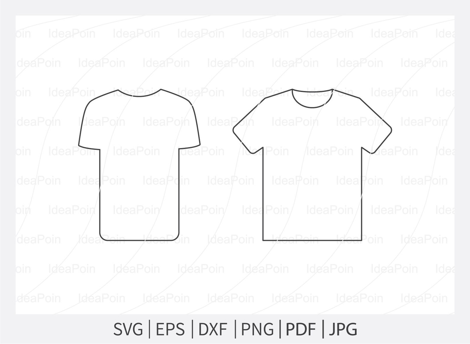T-shirt Outline SVG T-shirt Outline Bundle T-shirt Template - Etsy