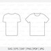 T-shirt Outline SVG, T-shirt Outline Bundle, T-shirt Template SVG, T ...