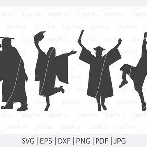 Graduation Svg, Graduate Silhouette, Graduate SVG Cut Files, Graduate ...
