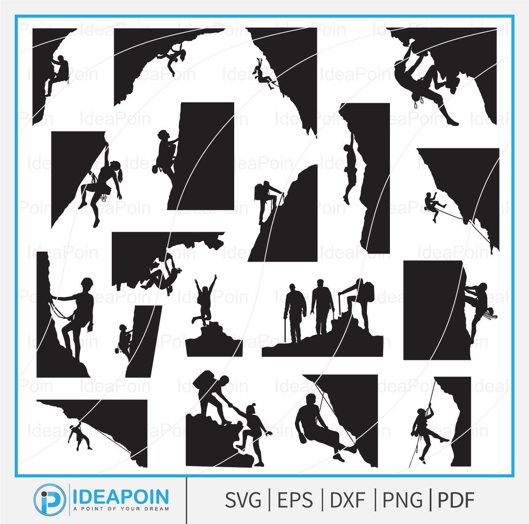 Rock Climbing Svg, Mountain Climbing Svg, Mountain Svg, Climbing Svg ...