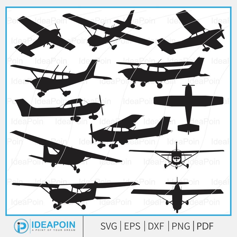 Cessna 172 Drawing - Etsy