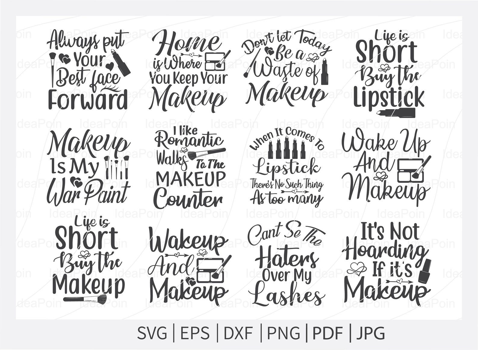 Makeup SVG Bundle Makeup Svg Woman Svg Women Makeup Svg - Etsy