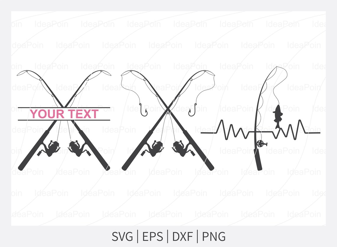 Fishing Rod Silhouette SVG Fishing Rod Svg Fishing Rod - Etsy UK
