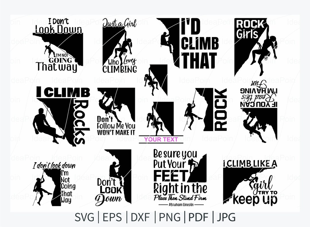 Rock Climbing Svg, Climbing Girl Svg, Rock Climbing Png, Rock Climbing ...
