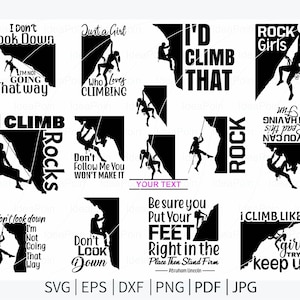 Rock Climbing Svg, Climbing Girl Svg, Rock Climbing Png, Rock Climbing ...
