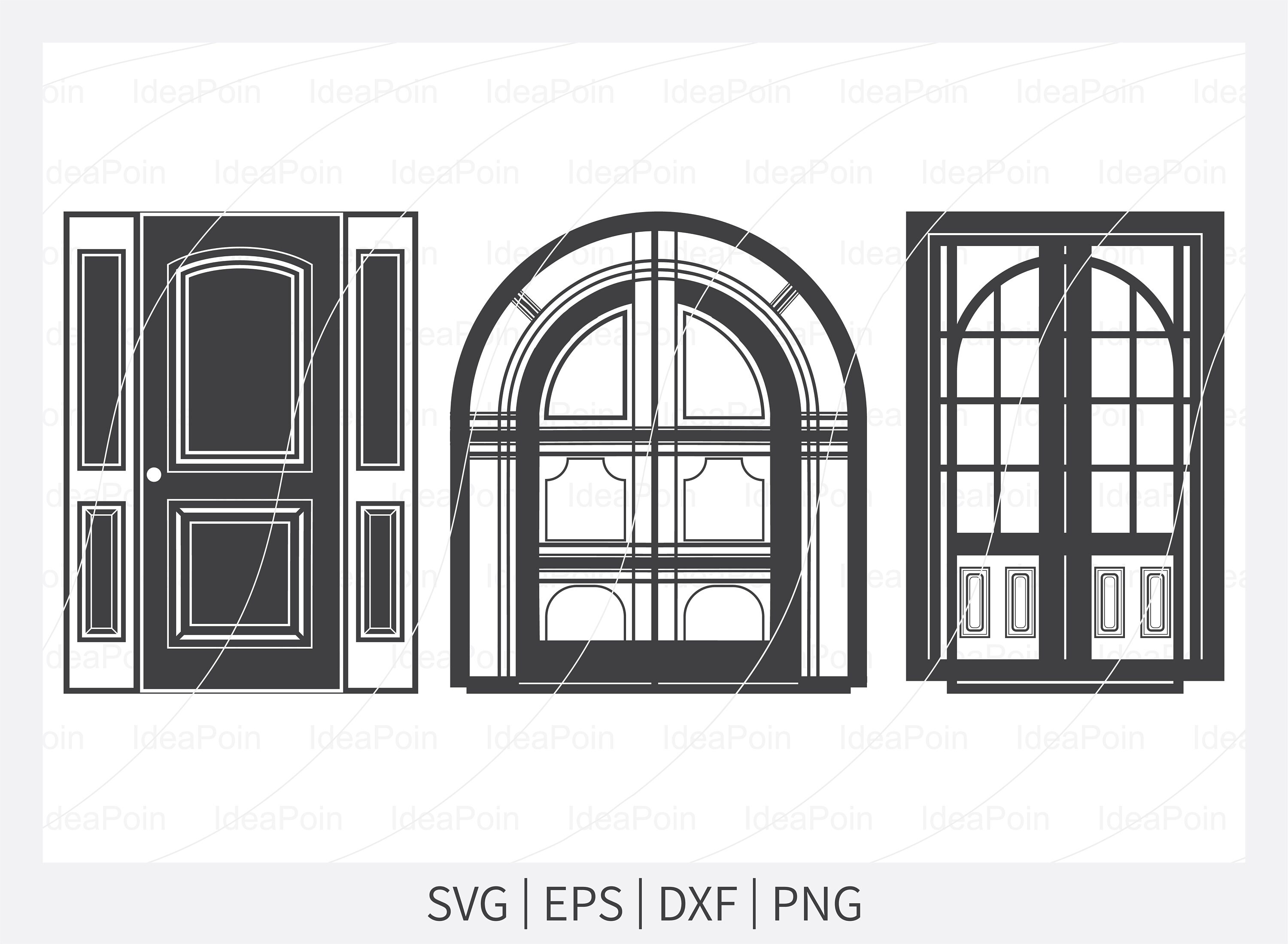 Door SVG door svg file Open Door SVG svg doors Door SVG | Etsy