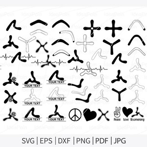 Boomerang Svg, Boomerang Monogram, Boomerang Bundle, Sport Svg ...