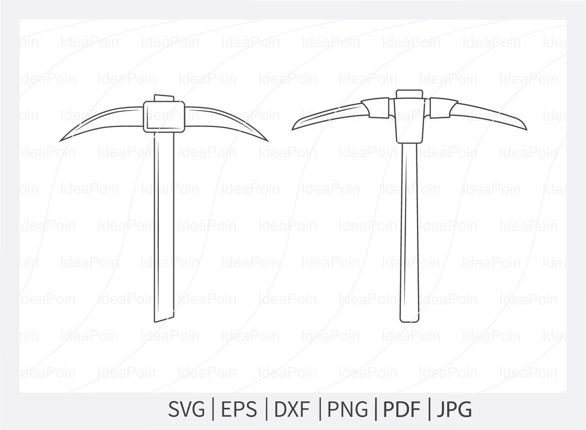 Miner Pickaxe Svg Bundle Miner Pickaxe Svg Pickaxe Split - Etsy