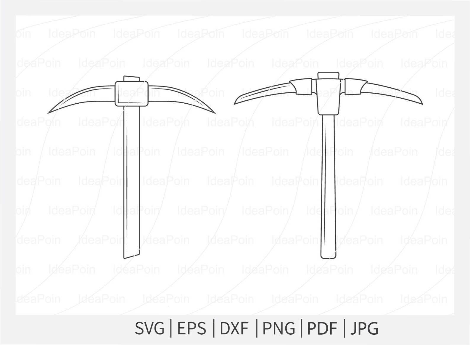 Miner Pickaxe Svg Bundle Miner Pickaxe Svg Pickaxe Split - Etsy