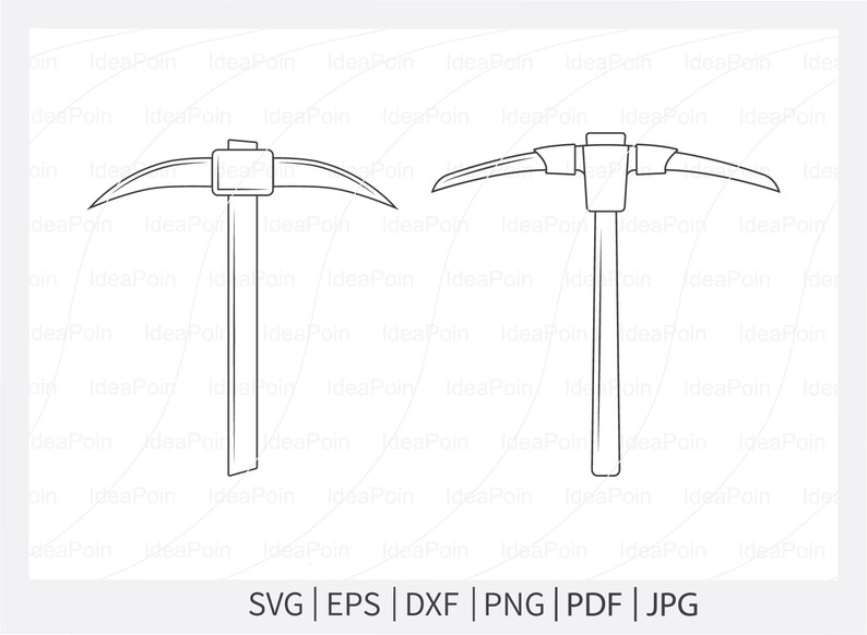 Miner Pickaxe Svg Bundle Miner Pickaxe Svg Pickaxe Split | Etsy