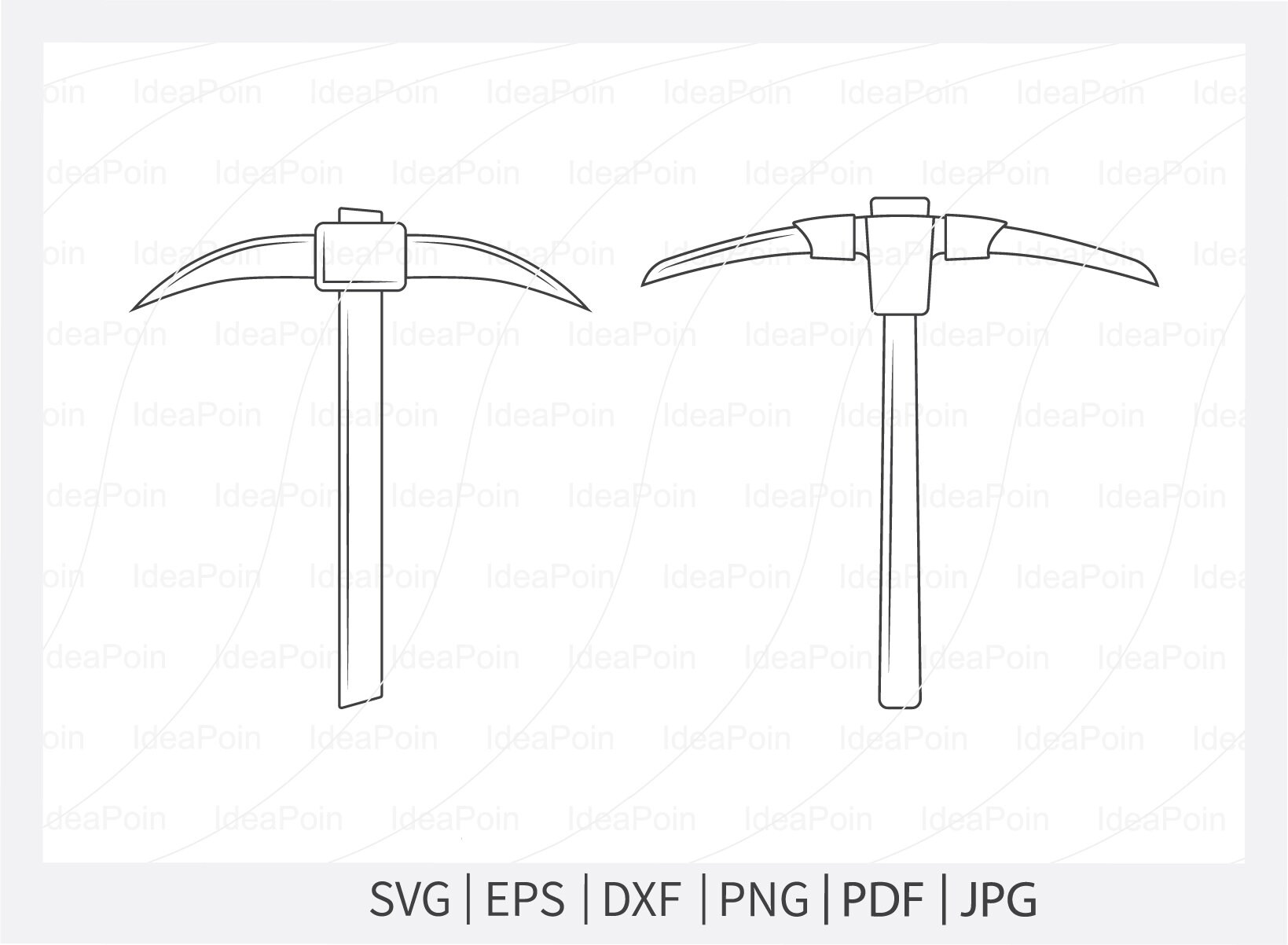 Miner Pickaxe Svg Bundle Miner Pickaxe Svg Pickaxe Split - Etsy