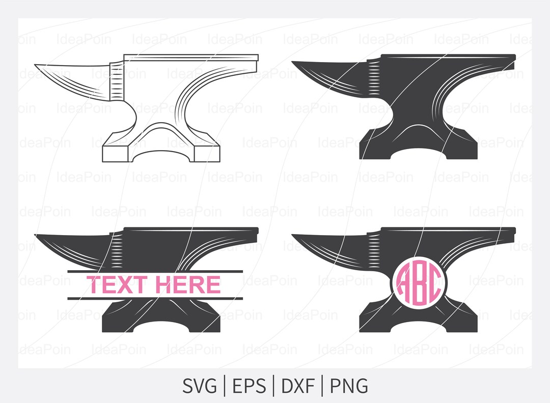 Anvil SVG, Anvil Split Monogram, Anvil Logo, Anvil Clipart, Anvil ...