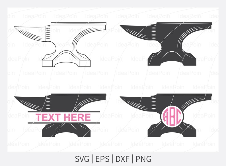 Anvil SVG Anvil Split Monogram Anvil Logo Anvil Clipart | Etsy