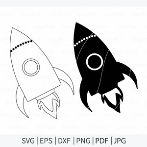 Rocket Svg, Rocket Svg Bundle, Spaceship Svg, Rocket Clipart, Mid ...