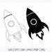 Rocket Svg, Rocket Svg Bundle, Spaceship Svg, Rocket Clipart, Mid ...