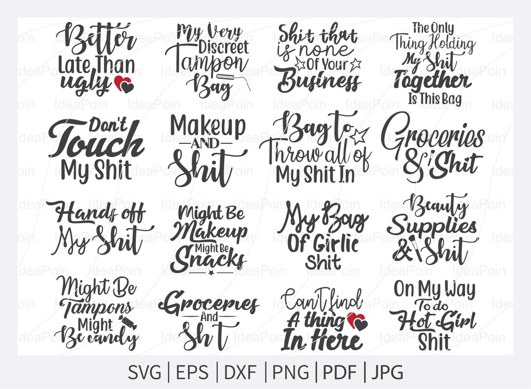 Edgy Zipper Tote Sayings Svg, Edgy Zipper Svg, Tote Bag Svg Budle ...