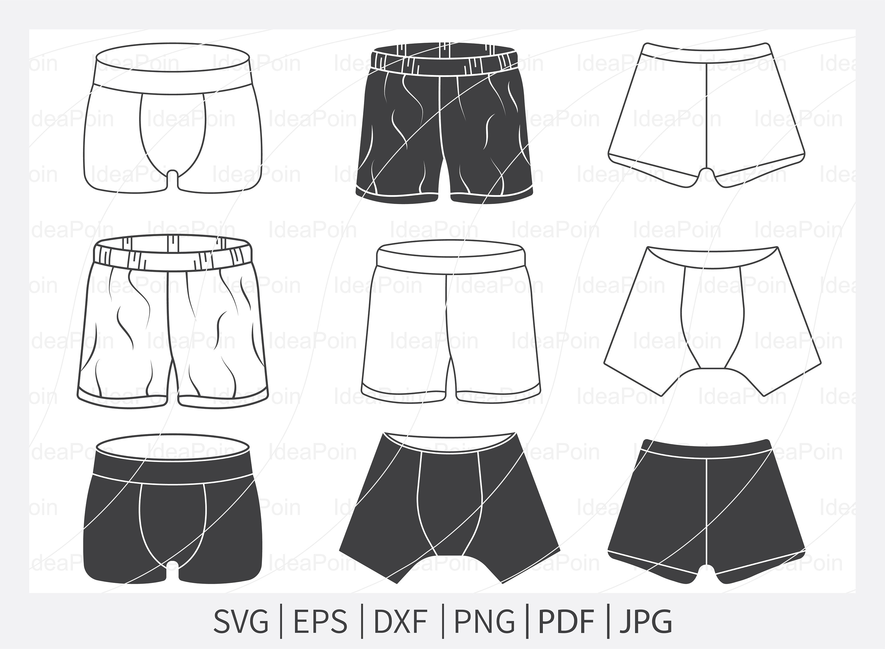 Underwear SVG Men underwear svg file Men underwear boxer | Etsy