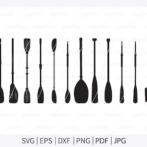 Oars Svg, Canoe Paddle Scg, Lake Svg, Kayak Svg, Oars Svg Bundle ...
