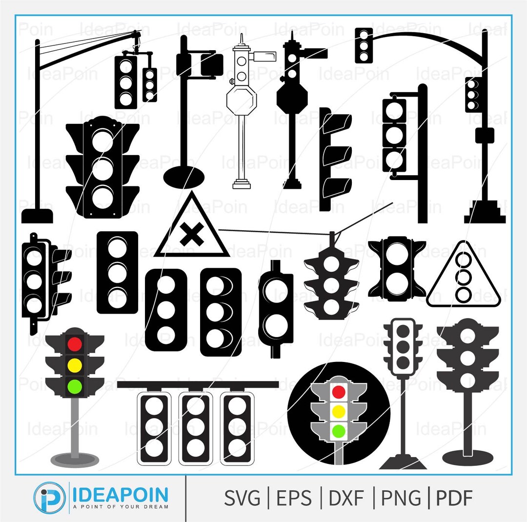 Traffic Lights Svg, Traffic Light Clipart, Road Lights, Traffic Light ...