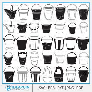 Bucket SVG, Bucket Vector, Bucket Svg Bundle, Old Bucket Svg, Bucket ...