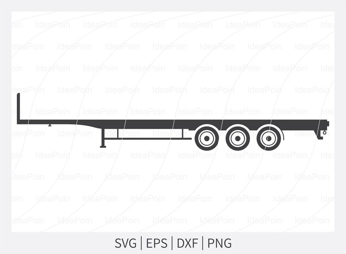 Flatbed Trailer SVG Trucker Svg Truck Driver SVG Flatbed - Etsy