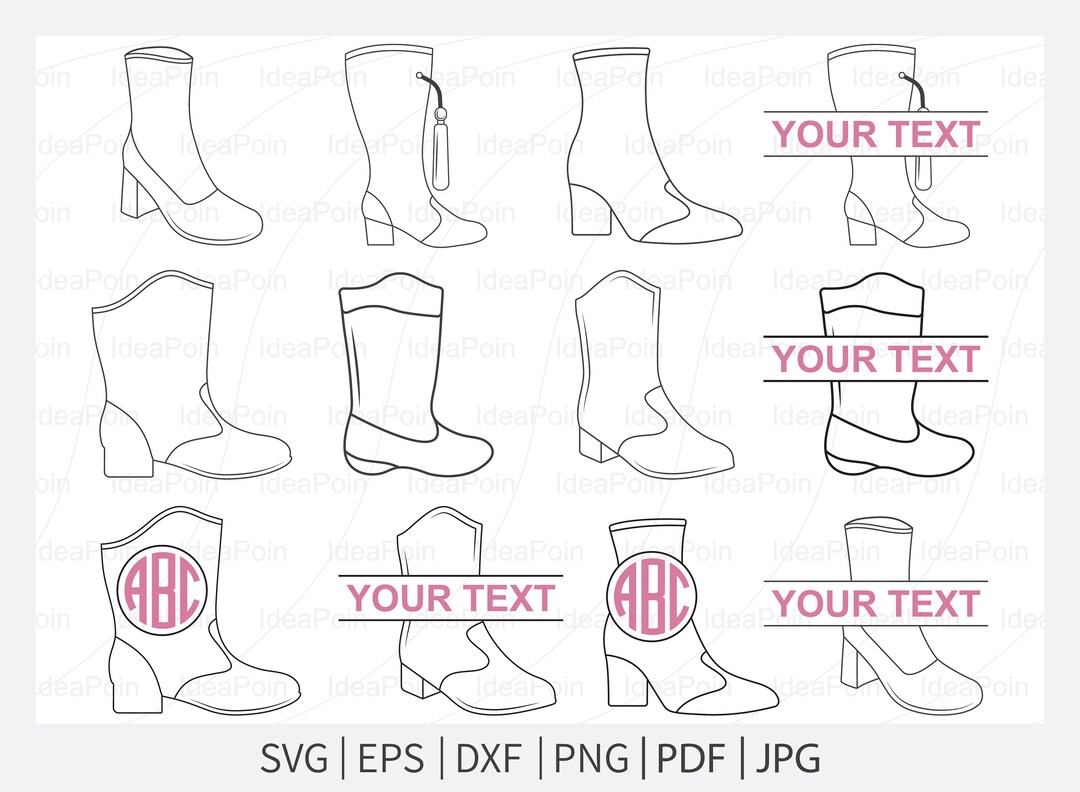 Drill Team Majorette Boots Outline Svg, Majorette Boots Svg, Drill Team ...