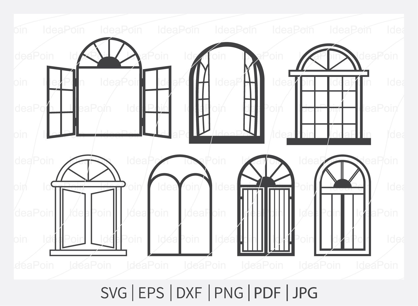 Windows Bundle Svg Windows Svg Window Frame Png Casement - Etsy